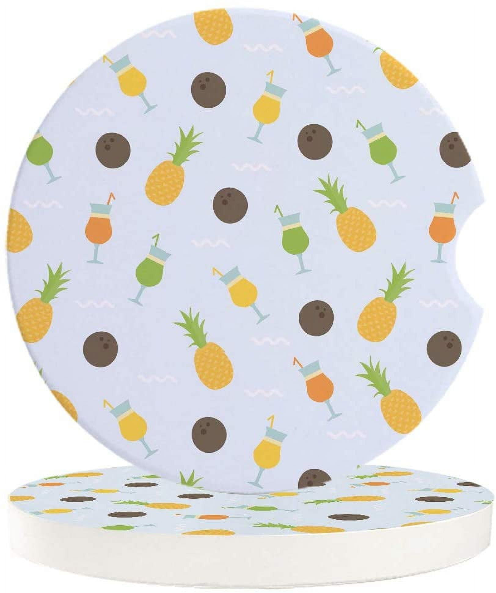 ZHANZZK Summer Themed Cartoon Pineapple and Coconut Set of 6 Car ...