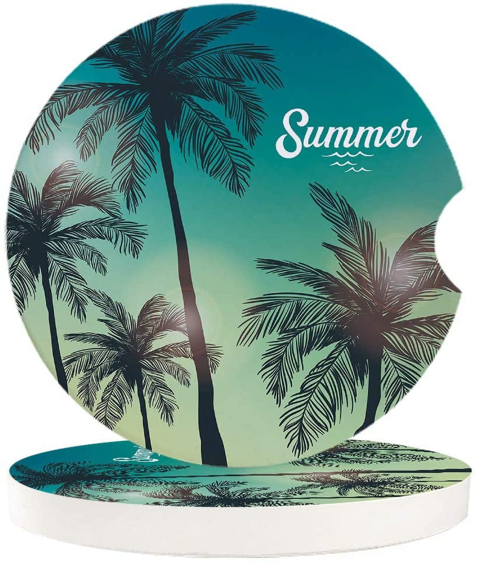 ZHANZZK Summer Tropical Plant Palm Tree Coconut Tree Set of 6 Car ...