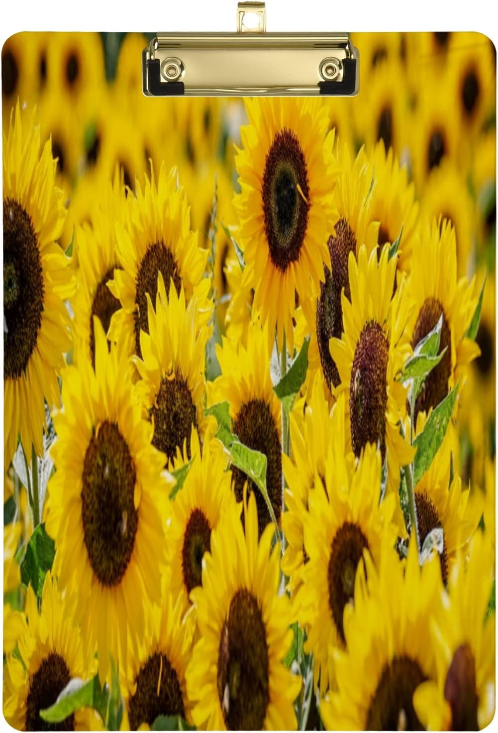 ZHANZZK Sunflower Field Clipboard Hardboard Wood Nursing Clip Board and ...