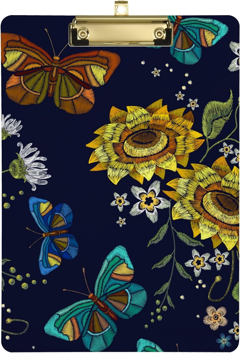 ZHANZZK SunflowerButterfly Anti Embroidery Printing Clipboard Hardboard ...
