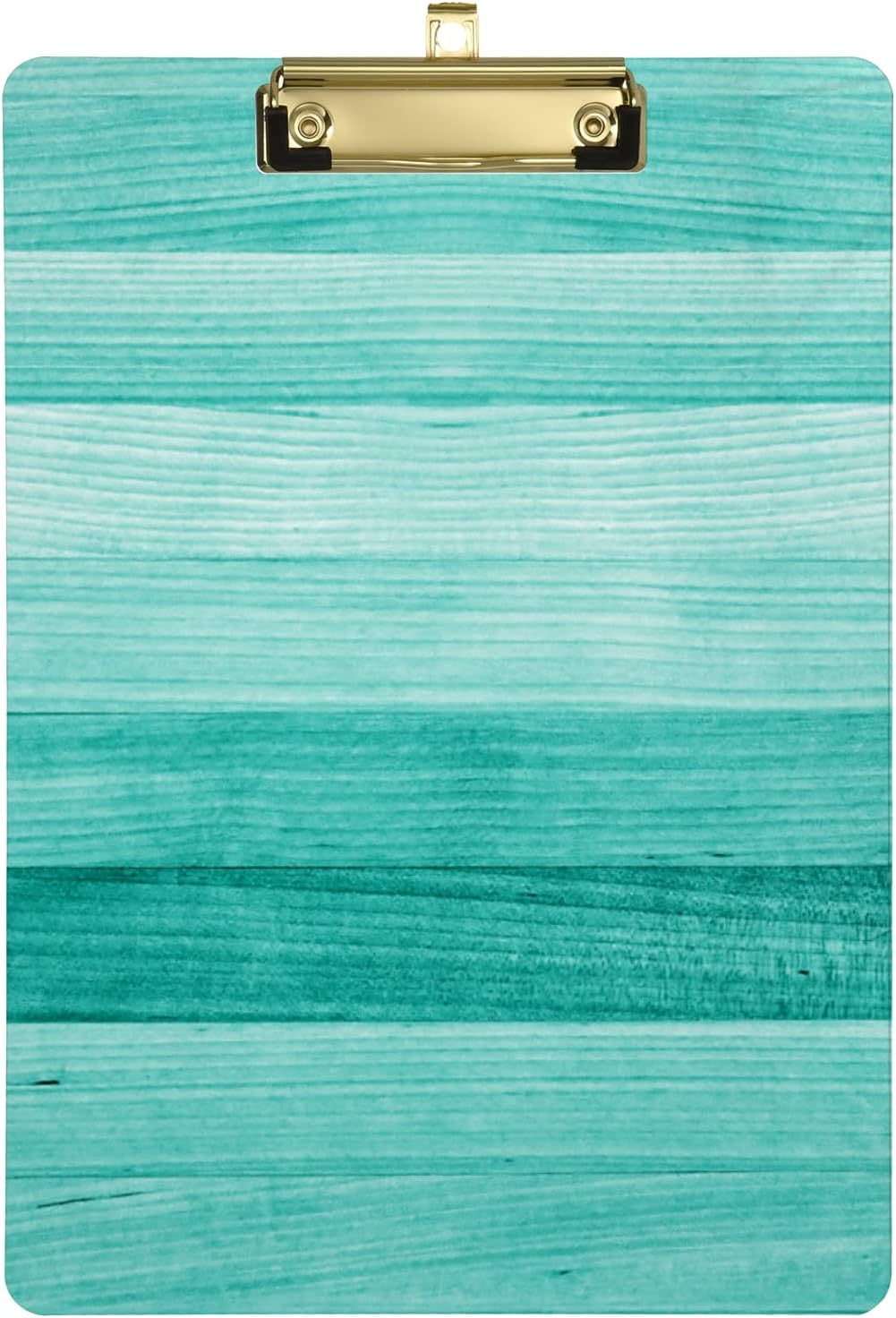 ZHANZZK Teal Turquoise Green Clipboard Hardboard Wood Nursing Clip ...