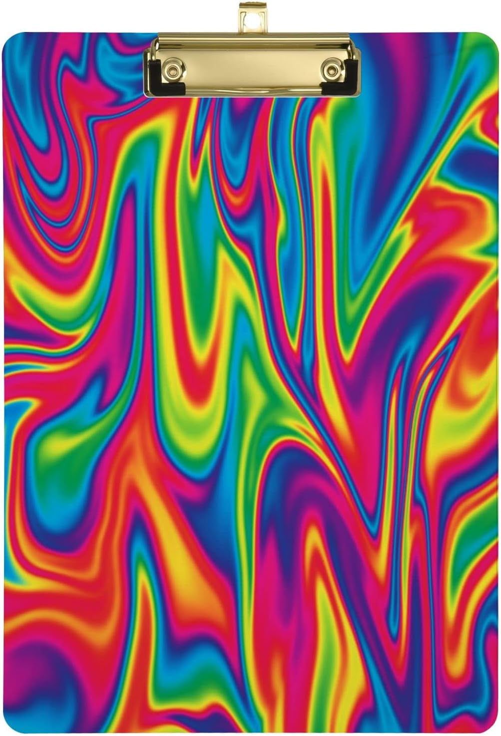 ZHANZZK Tie Dye Pride Rainbow Swirl Clipboard Hardboard Wood Nursing ...