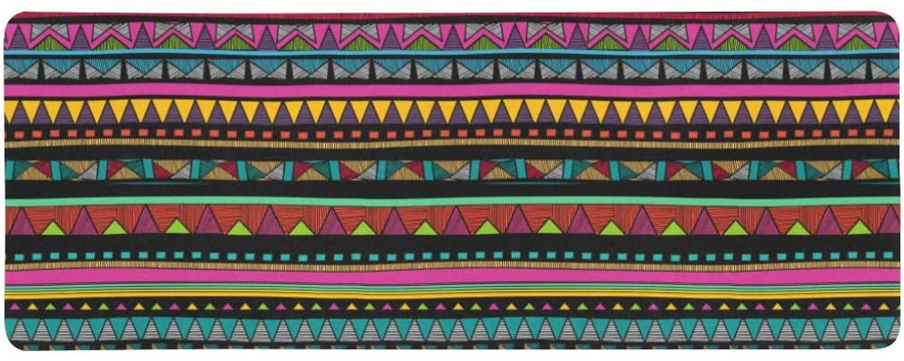 ZHANZZK Tribal Aztec Geometrica Triangle Pattern Extra Extended Large ...