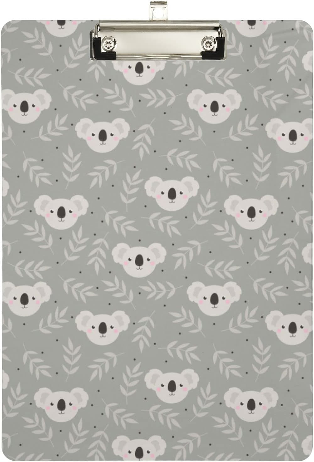 ZHANZZK Tropical Koala Leaves Grey Clipboard Hardboard Wood Nursing ...