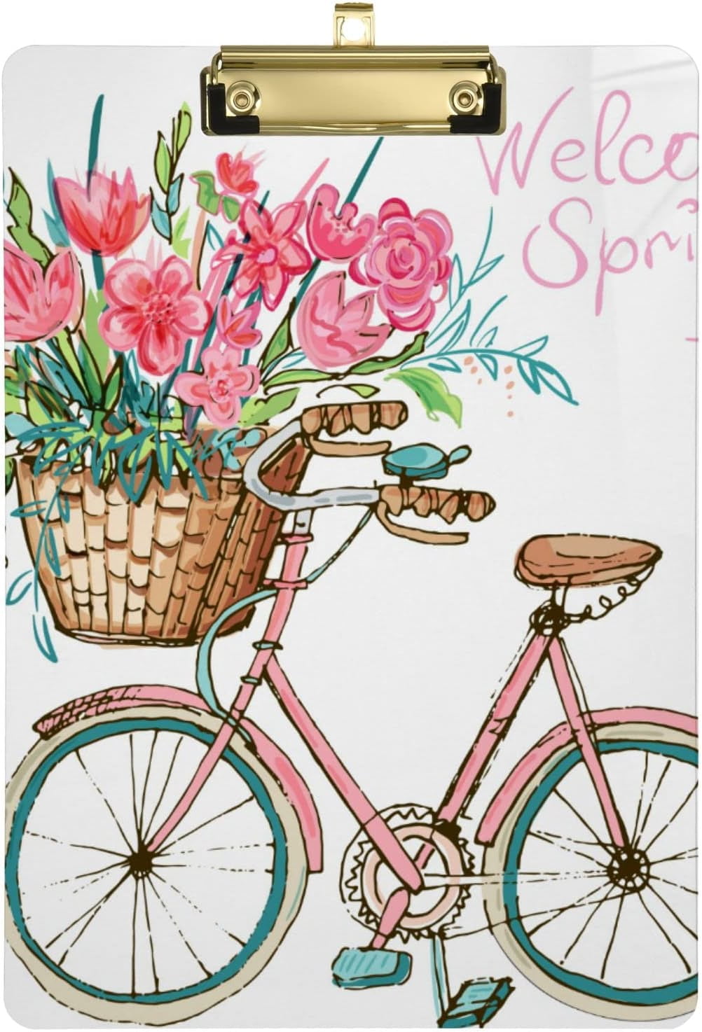 ZHANZZK Tulips Flowers Clipboard Hardboard Wood Nursing Clip Board and ...