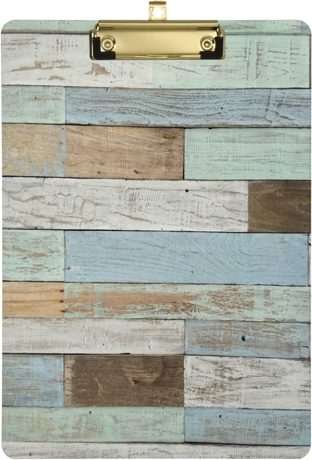 ZHANZZK Vintage Blue Green Wooden Wall Texture Clipboard Hardboard Wood ...