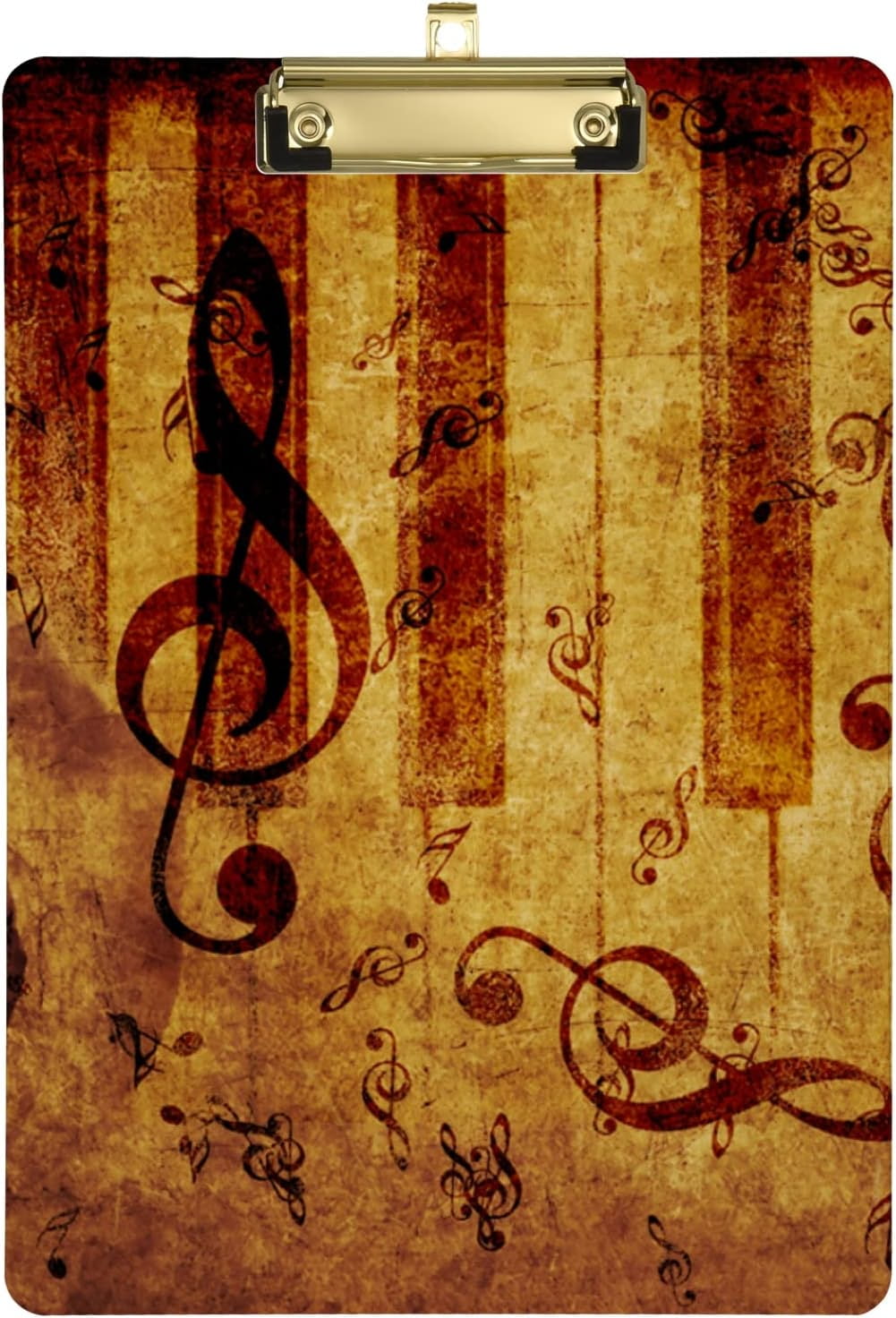 ZHANZZK Vintage Rose Music Notes Clipboard Hardboard Wood Nursing Clip ...