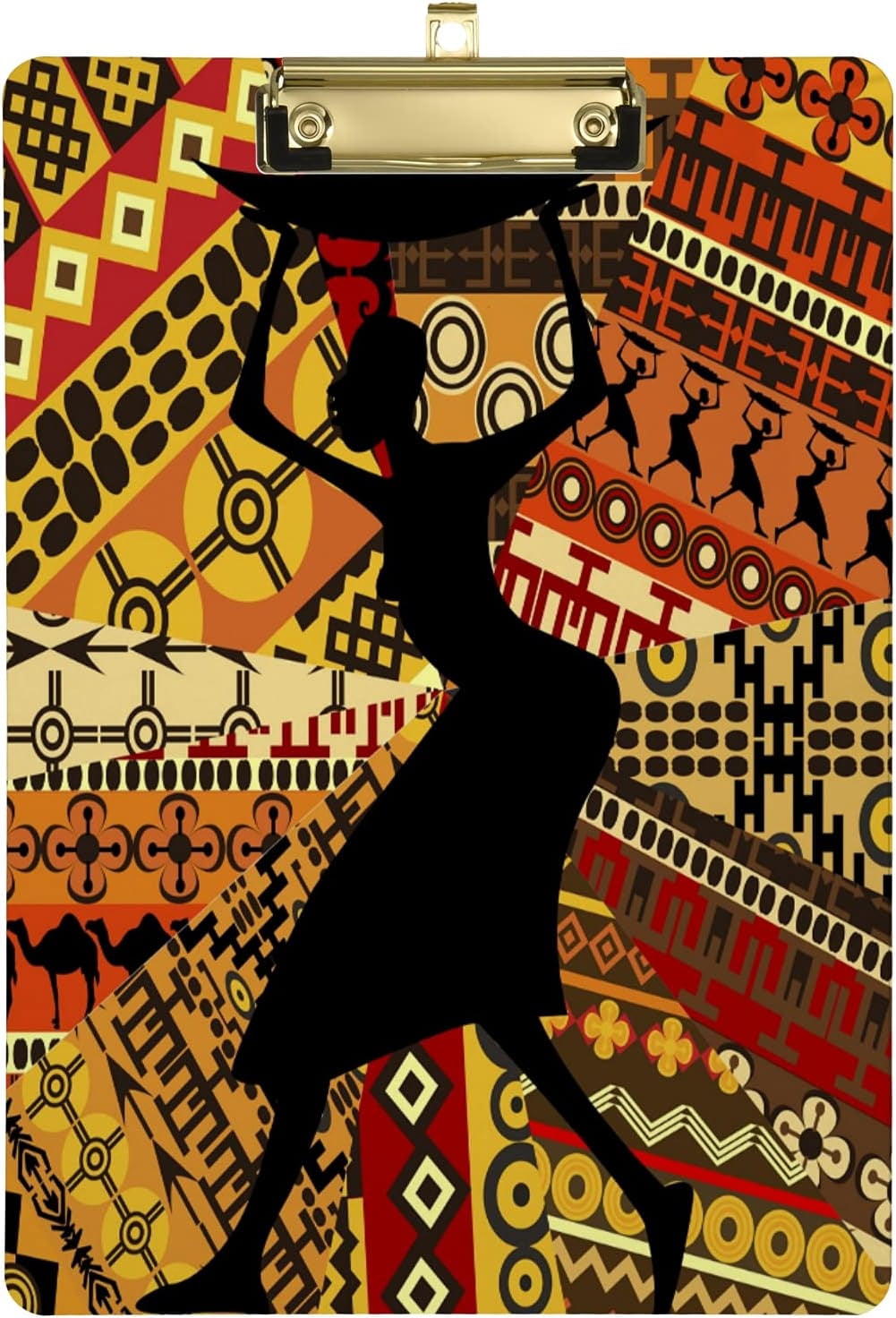 ZHANZZK Woman Aztec Stylish Clipboard Hardboard Wood Nursing Clip Board ...