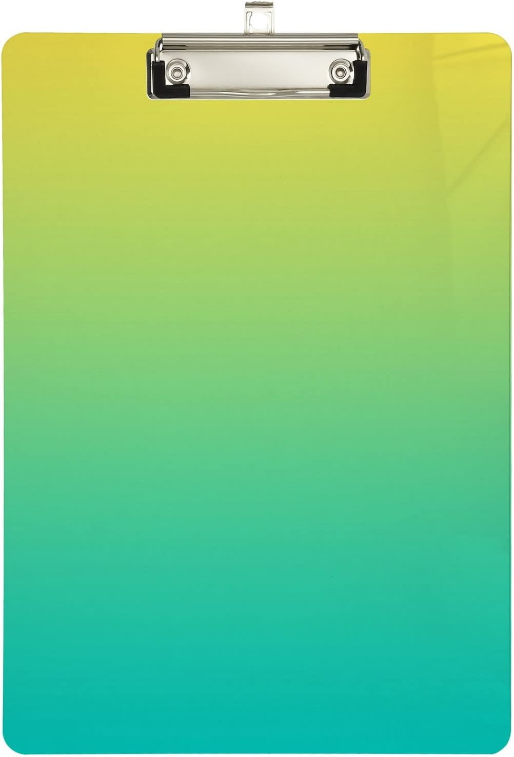 ZHANZZK Yellow Teal Green Clipboard Hardboard Wood Nursing Clip Board ...