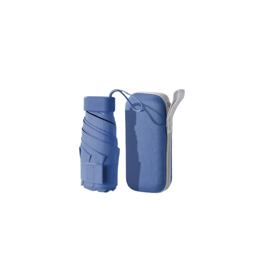 ZHANshui Compact folding umbrella, portable sun and rain protection ...