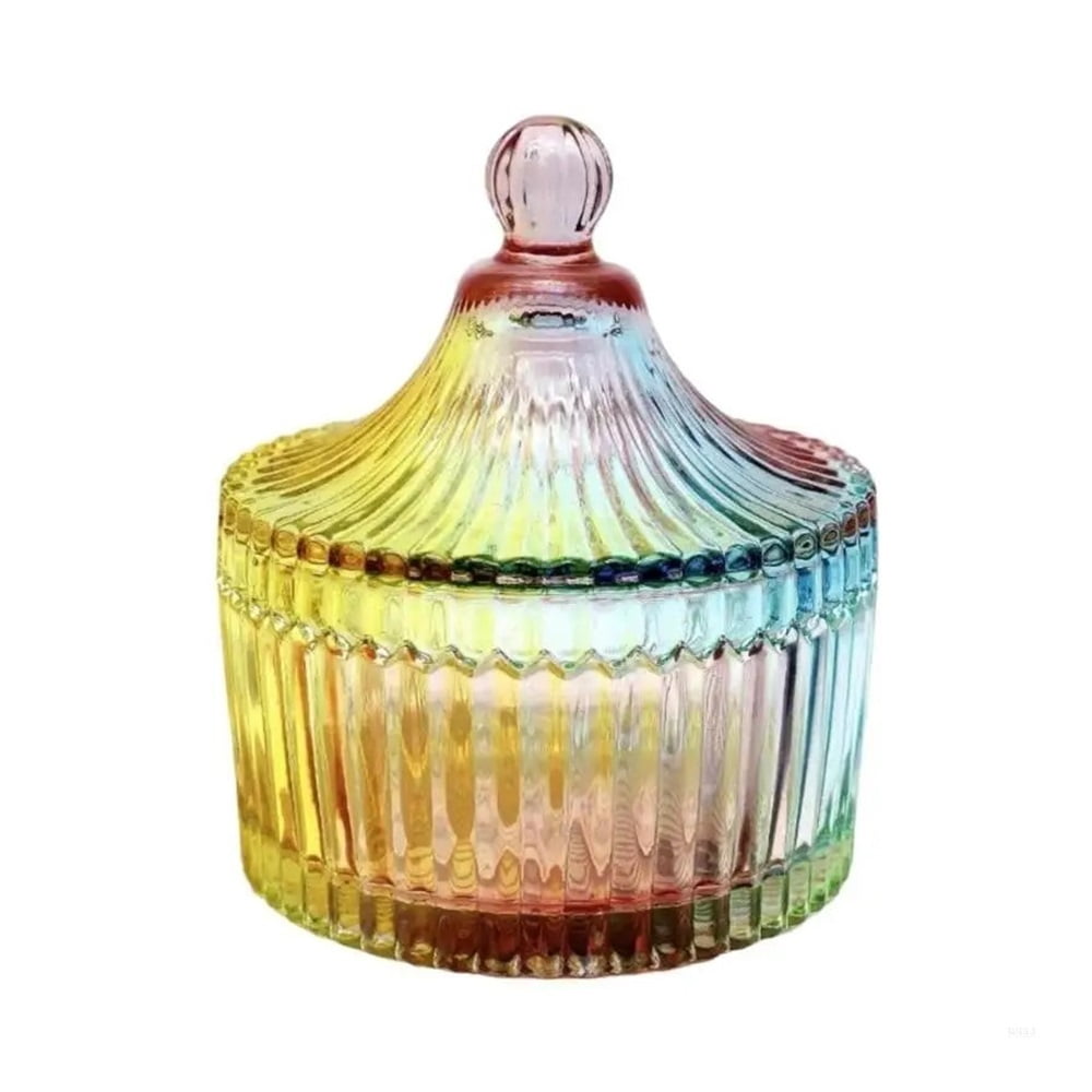 ZHANshui Glass Sugar Jar With Vibranting Color for Food Storage Display ...