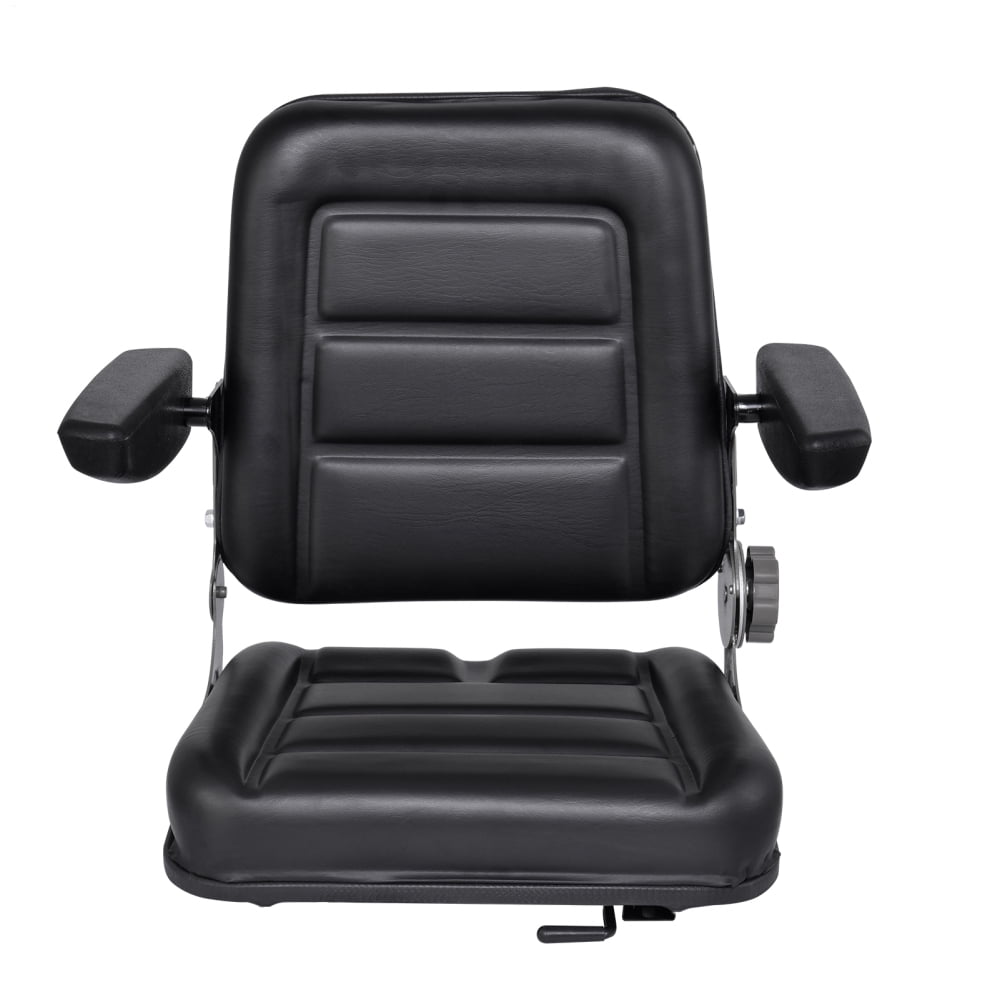 ZHAO Lawn Tractor Seat Adjustable Lawnmower Seat with Armrest Compact ...