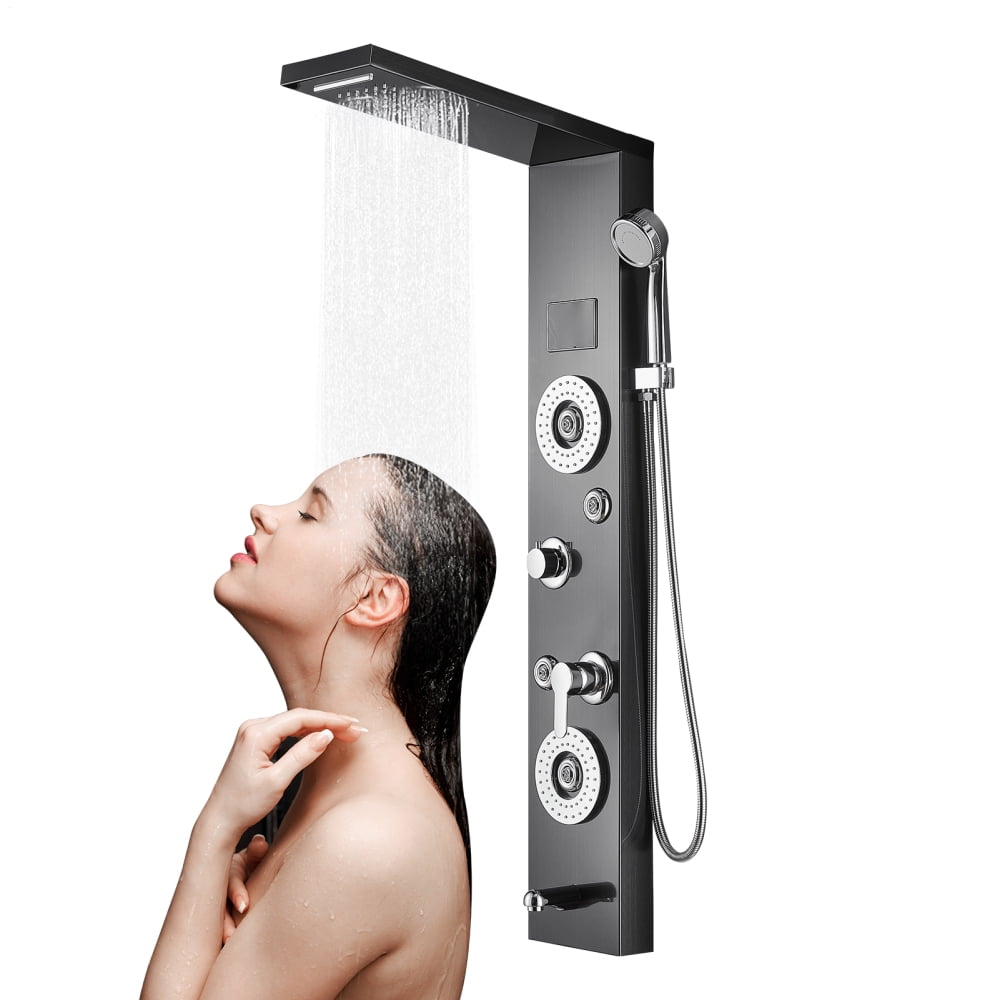 ZHAO Shower Panel System Stainless Steel Massage Shower Panel Wall ...