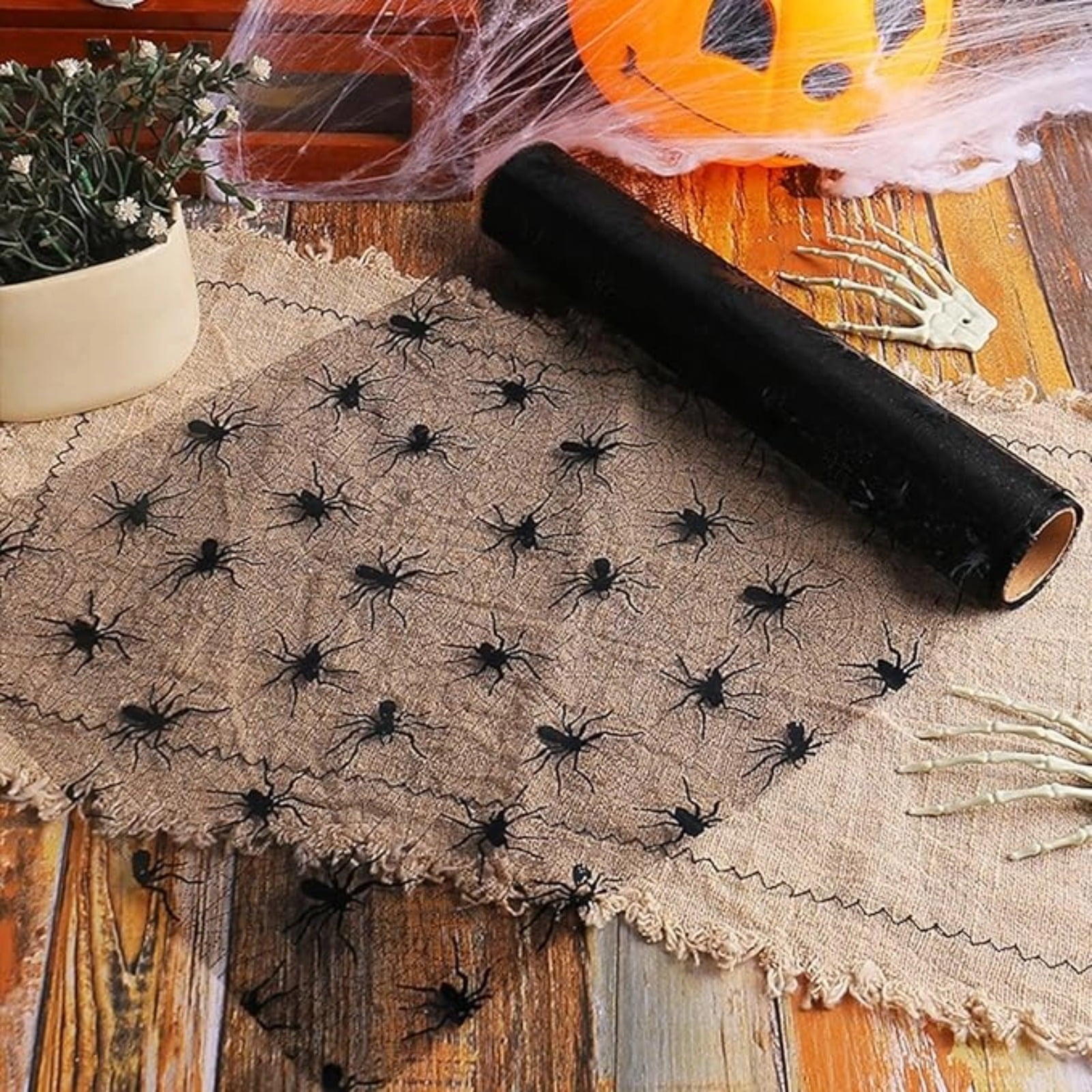 ZHAOJ005 (1 PC) Halloween Decorations Indoor Spider Round Tablecloth ...