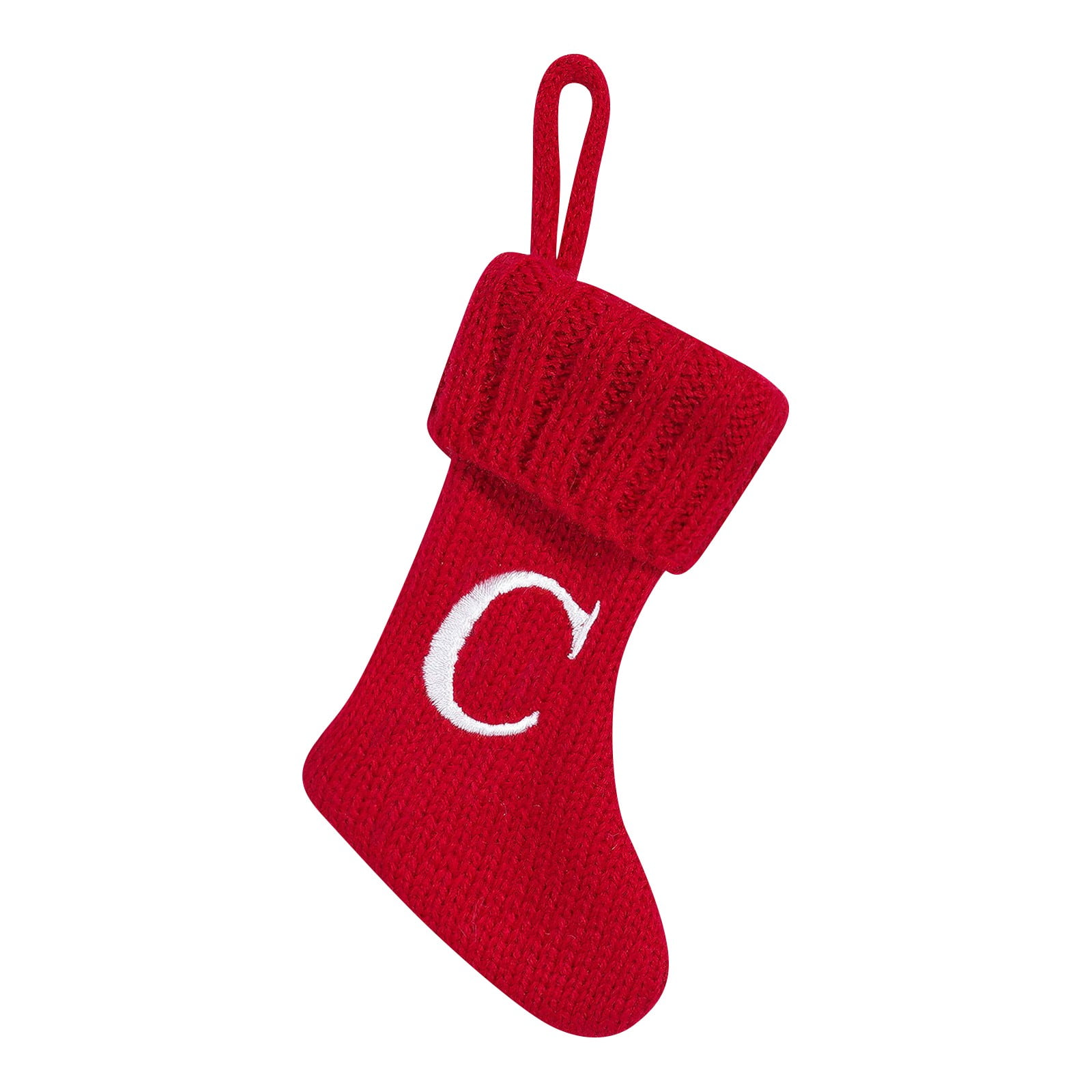 ZHAOJ005 1 PC Mini Initial Monogram Embroidered Christmas Stocking ...