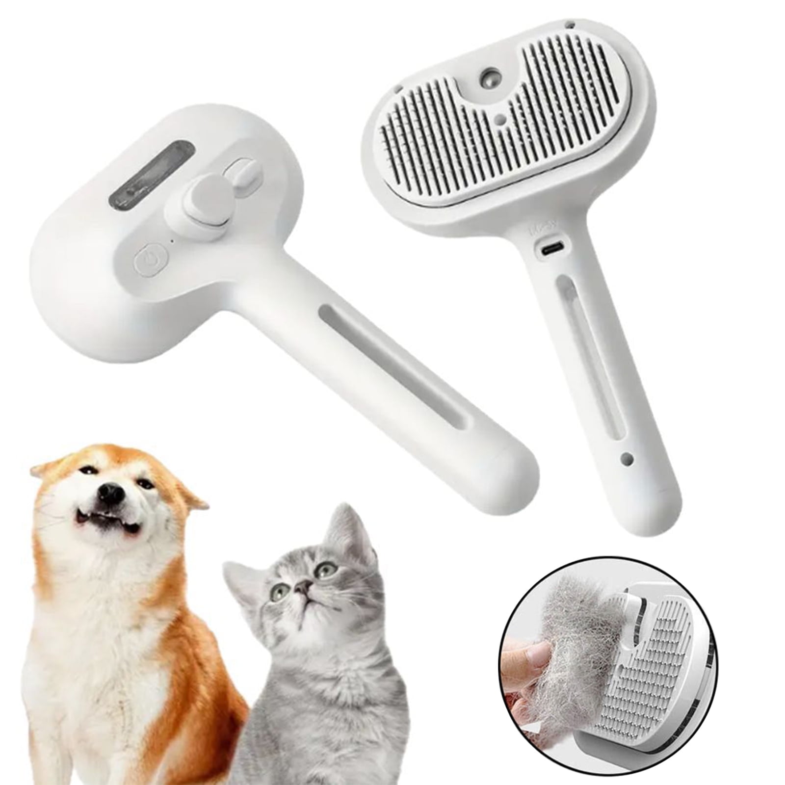 ZHAOJIN Cat Steam Brush, 3 In 1 Cat Brush For Shedding & Grooming ...