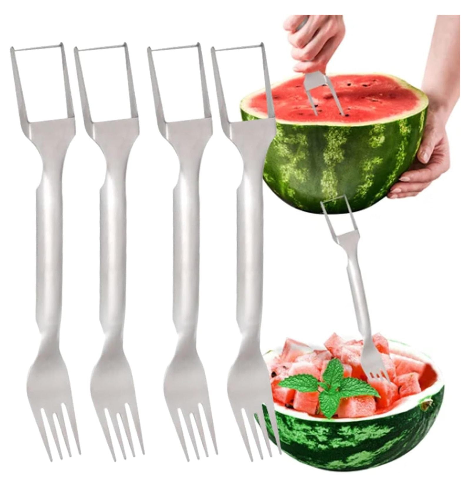 ZHAOTONG 2-In-1 Stainless Steel Fruit Cutter, 2024 New Watermelon ...