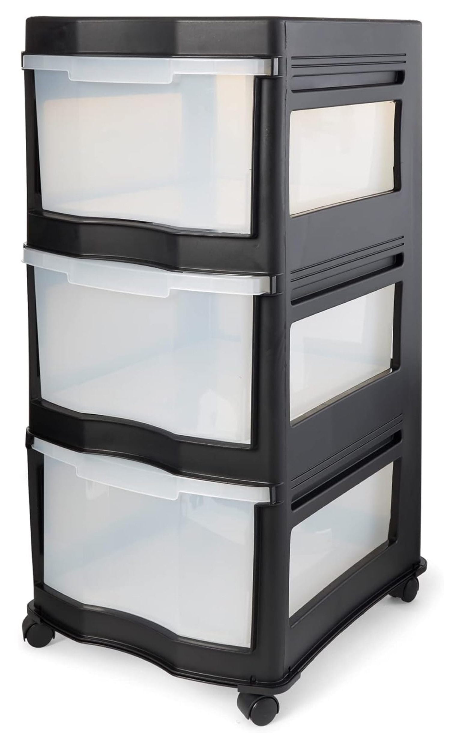 Zhaotong Classic 3 Tier Shelf Standing Plastic Storage Drawers And