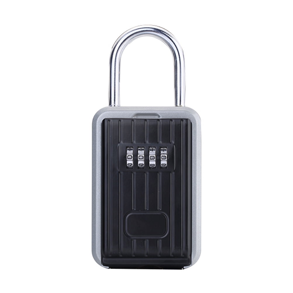 ZHAOYIQ Portable Key Lock Box Wall Mount 4-Digit Weatherproof Safe ...