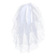 Simple Long Elegant Single Layer Wedding Veil Bridal Veils with Comb ...