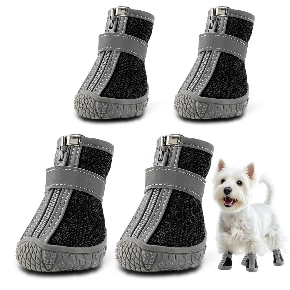 ZHAnyao Waterproof Dog Boots for Small Breeds Protect paws from hot ...