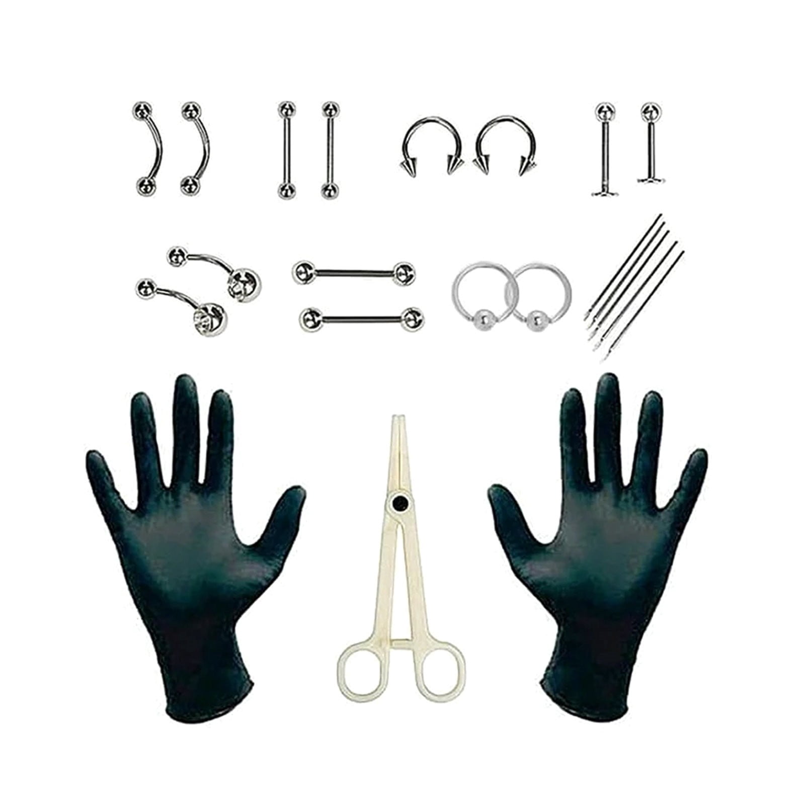 ZHELIYO 1 Set Of Piercing Kit Body Piercing Kit Piercing Ear Nose Navel ...