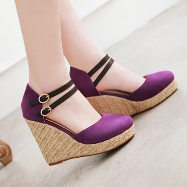 Womens Open Toe Platform Sandals, Slingback Ankle Strap Wedge Sandal ...