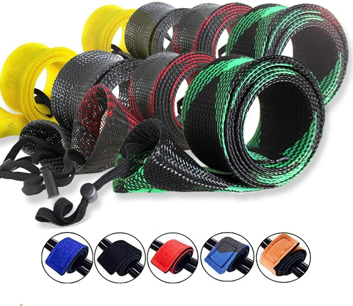 ZHENDUO 8pcs/Set Rod Sock Fishing Sleeve 2in Wide Spinning Cover ...