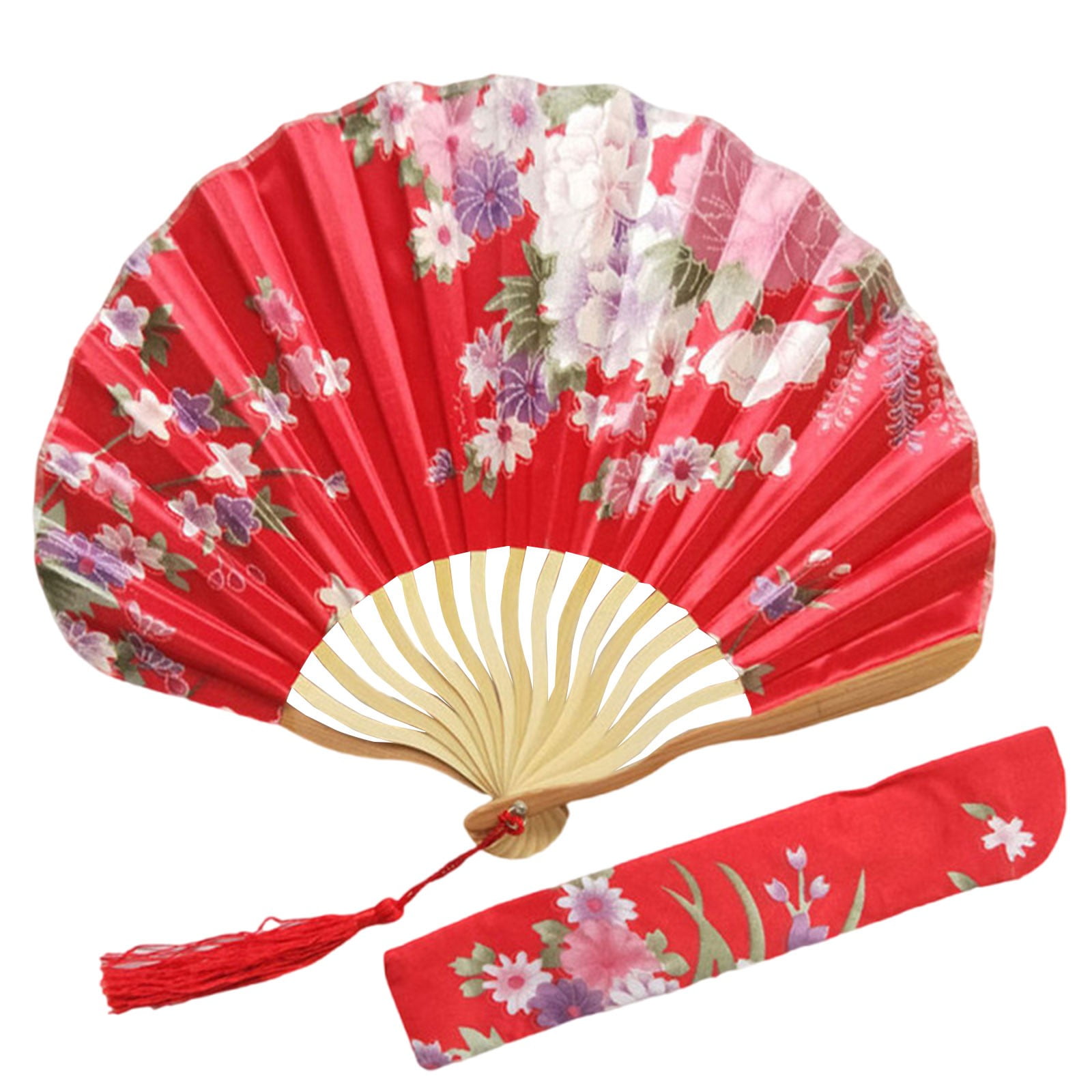 ZHENFA 2026 New Satin Dragon Pattern Folding Fan with White — S Bone ...