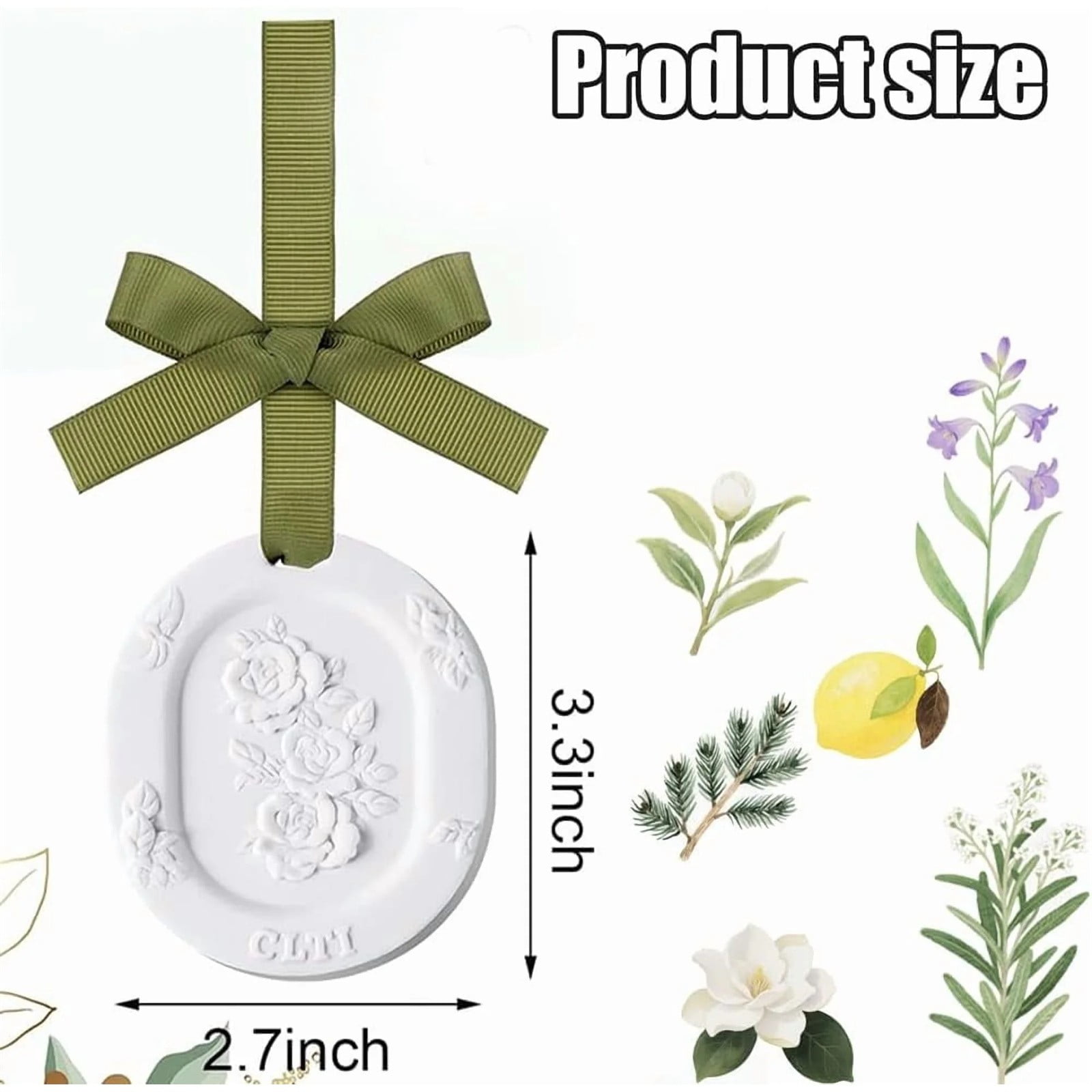 ZHENFA Clearance Claydisc Oil Passive Diffusers for 6 Aroma Flower Car ...
