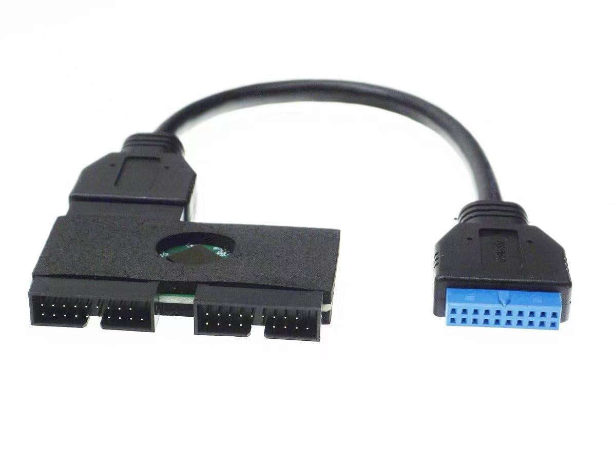 ZHENGPEG 1pcs New Upgrade KEF16 Computer Motherboard USB3.0 19pin Connector Splitter Motherboard ...