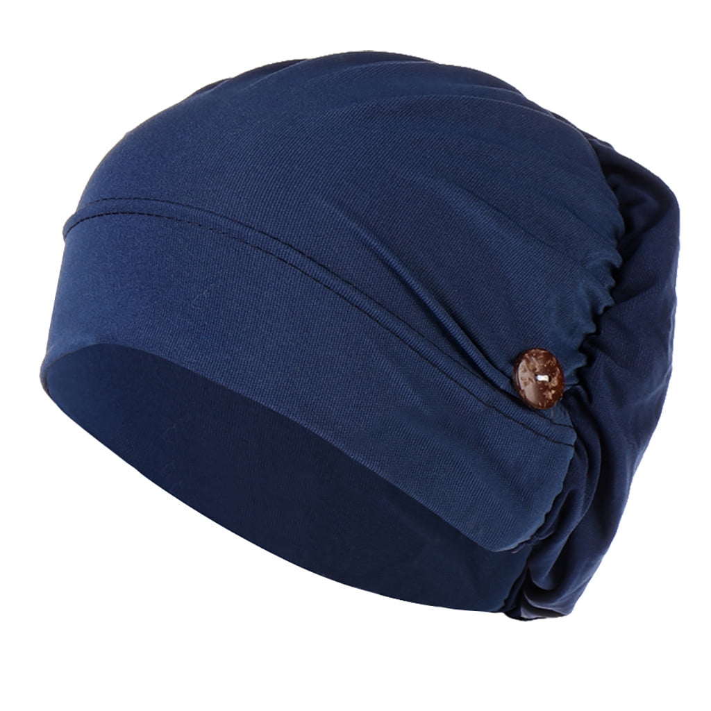 ZHENHONG Beanie for Women With Buttons Hat Face Holder Wearing Protect ...