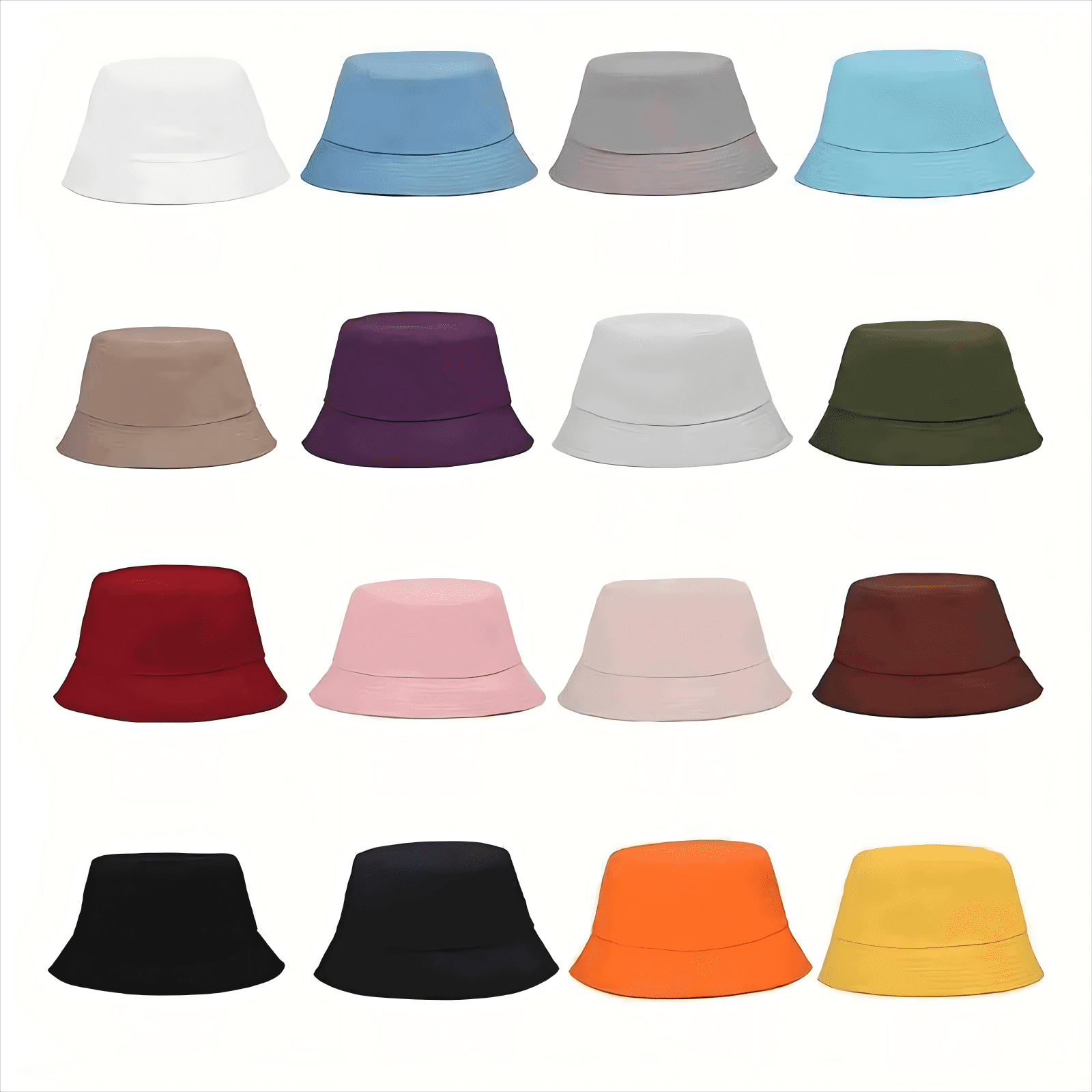 ZHENHONG Bucket Hats for Women Cotton Pink Hat Bucket Hat For Summer ...