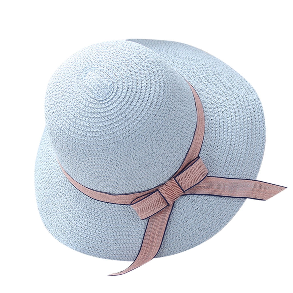 ZHENHONG Bucket Hats for Women Ladies Women Casual Wide Brimmed Straw ...