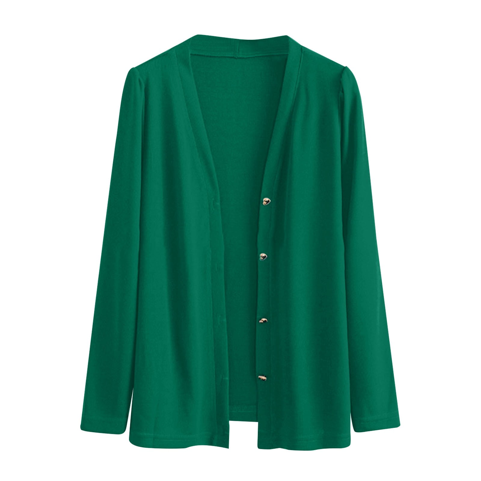 ZHENHONG Crew Cardigans Womens, Women's Long Sleeve Ice Silk Knit With ...