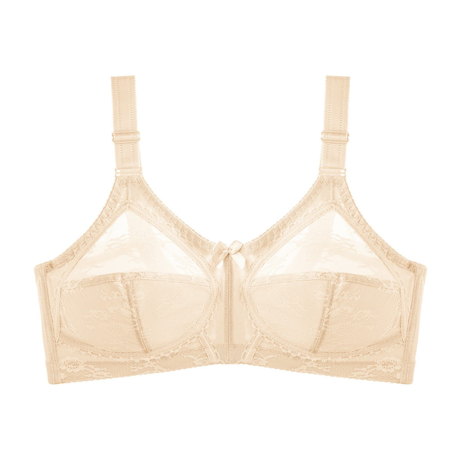 ZHENHONG Full Cup Thin Large Size Bra Fixed Double Straps After Four Of ...