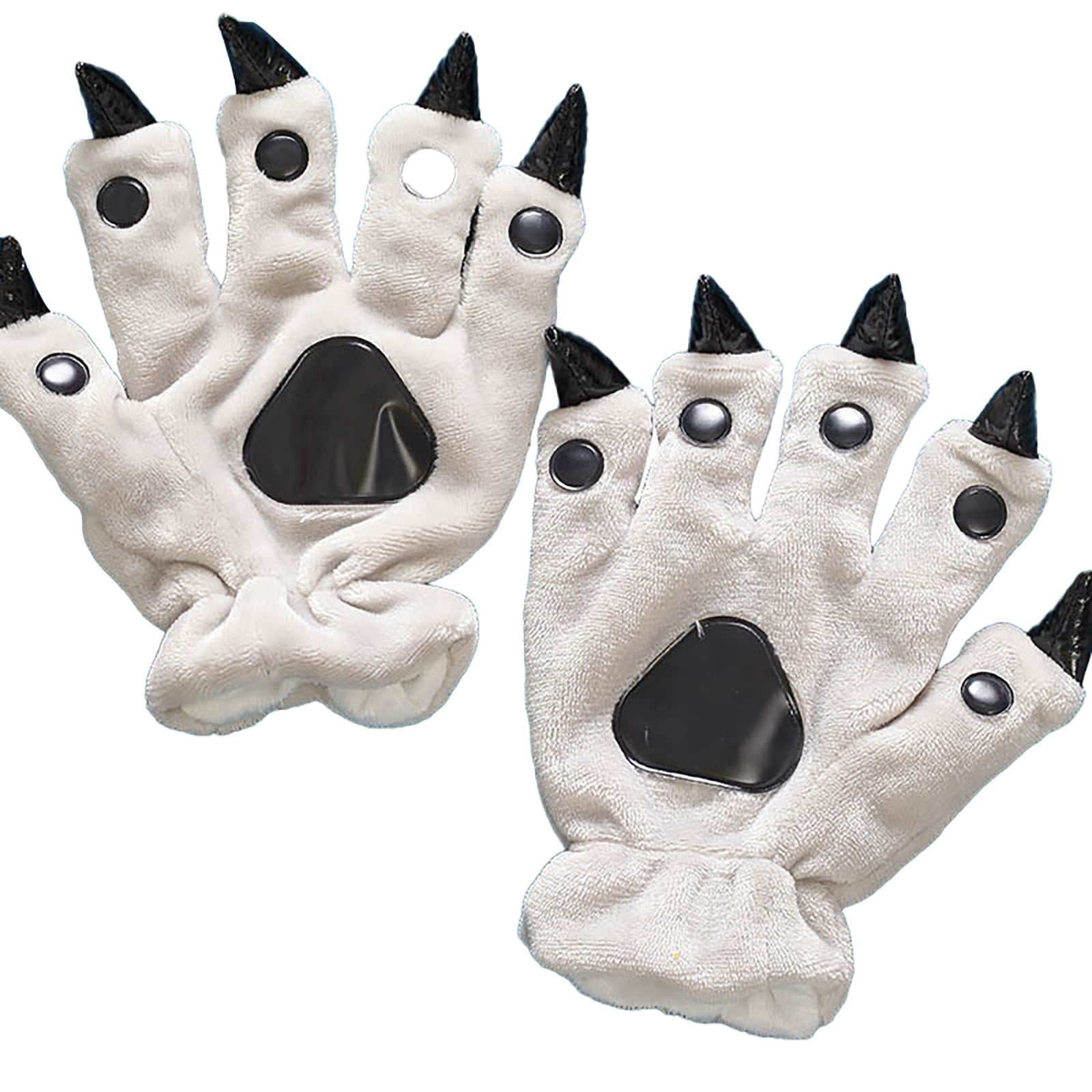 ZHENHONG Gloves for Women, Flannel Cartoon One Pajamas Animal Dinosaur ...