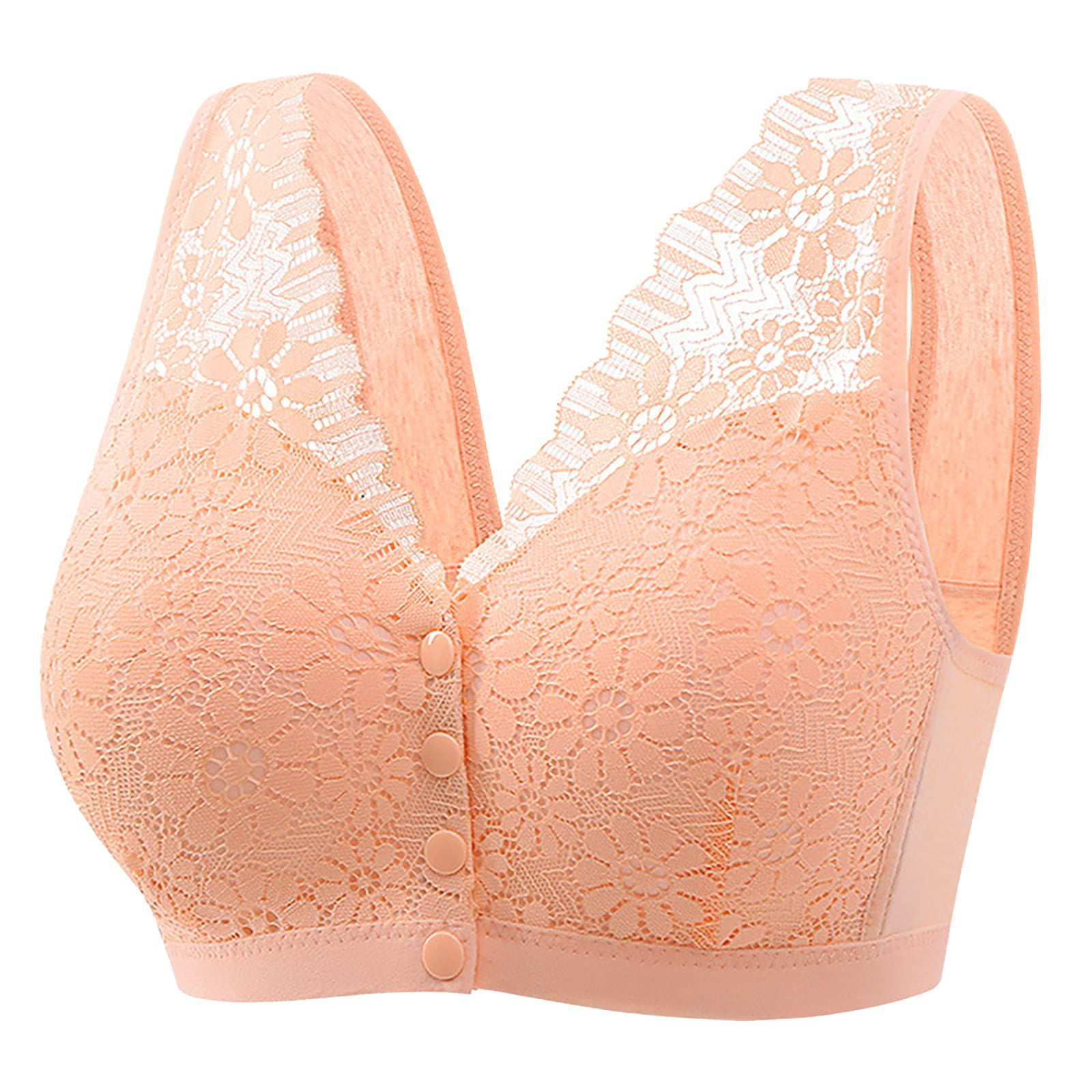 ZHENHONG New Front Buckle Underwear Female Thin without Ring Large Size ...