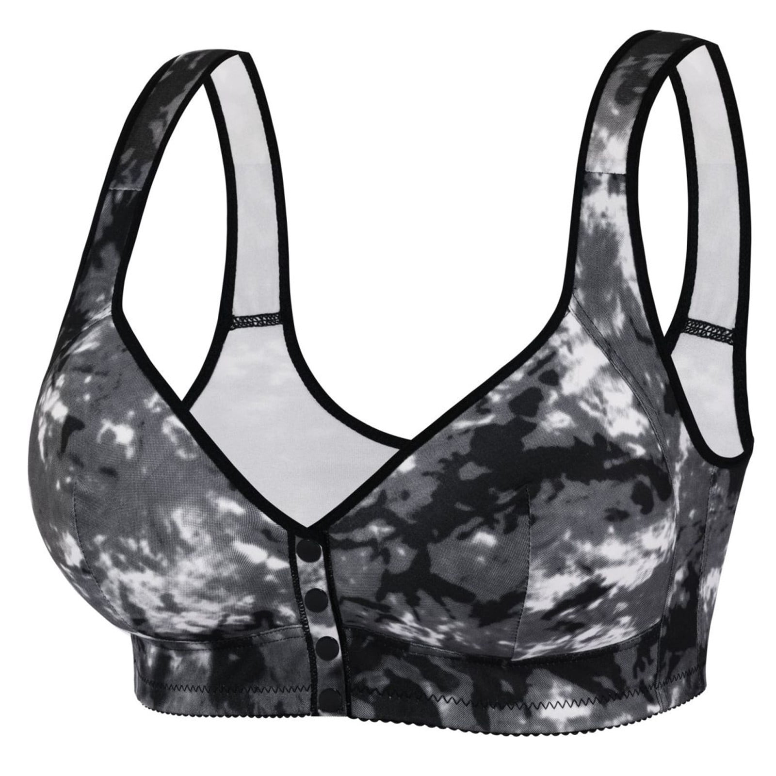 ZHENHONG Oversized Bra without Ring Undershirt Type Creative Printing ...