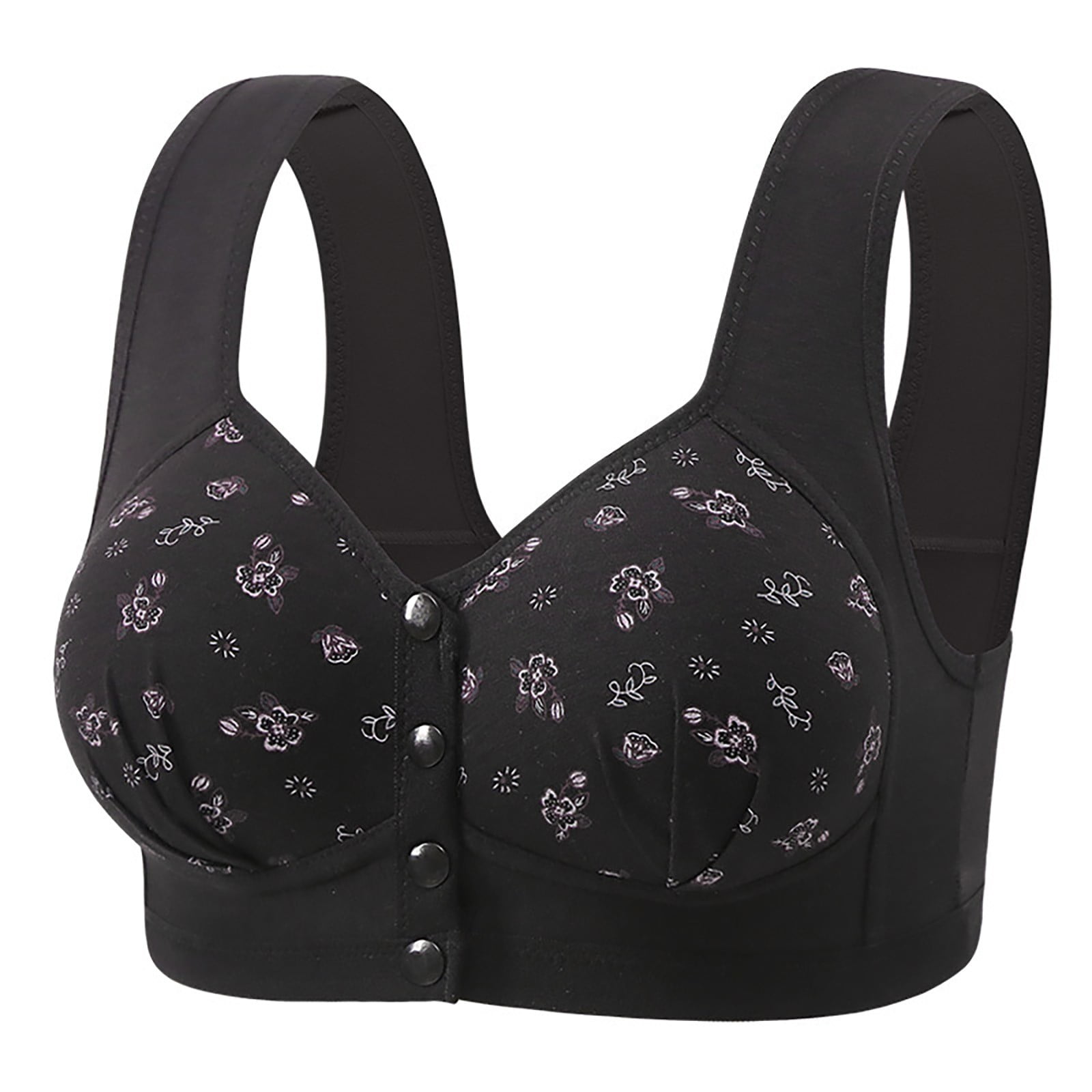 ZHENHONG Shaping Cup Front Buckle Ladies Printing without Ring Wide ...