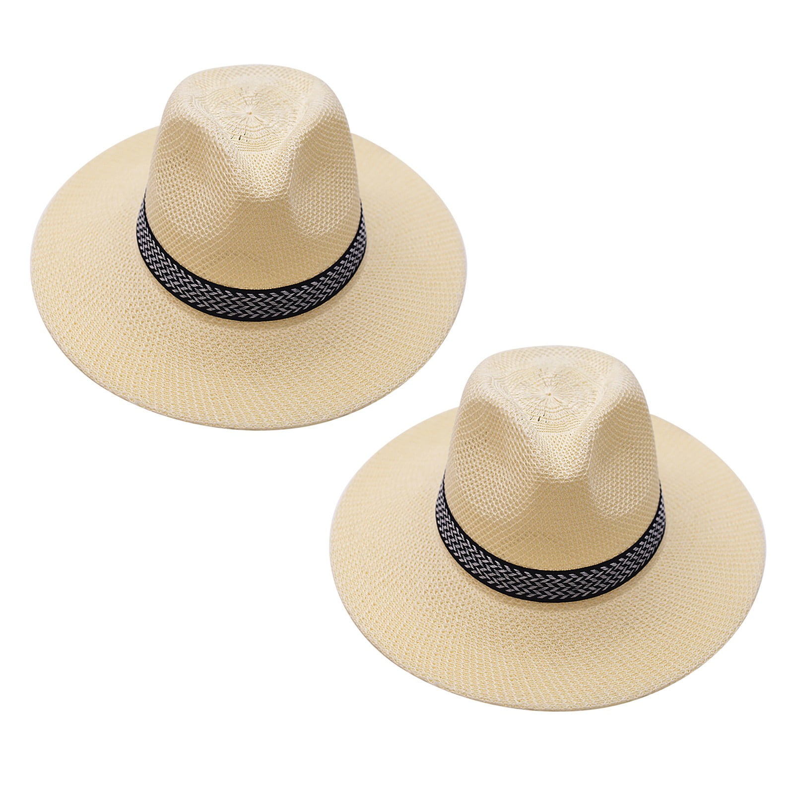 ZHENHONG Sun Hats for Women 2 Pack Men Sun Hat Wide Brim Washable Friendly To Skin Beach Hat For ...