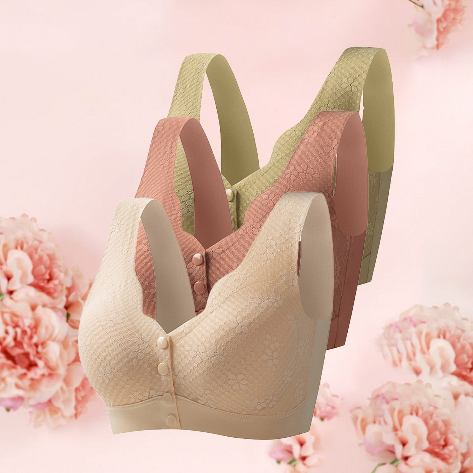 ZHENHONG Thin Breathable Underwear for Women with Small Chest and Flat ...