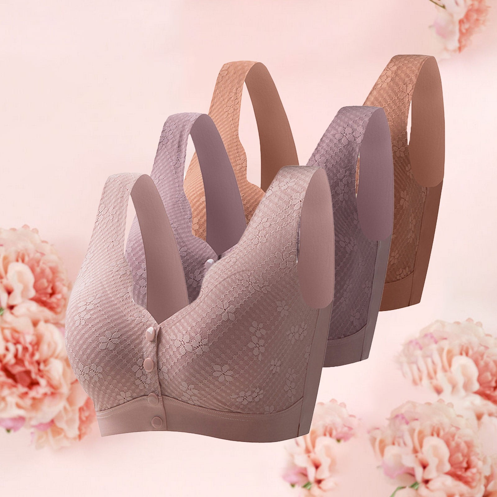 ZHENHONG Thin Breathable Underwear for Women with Small Chest and Flat ...