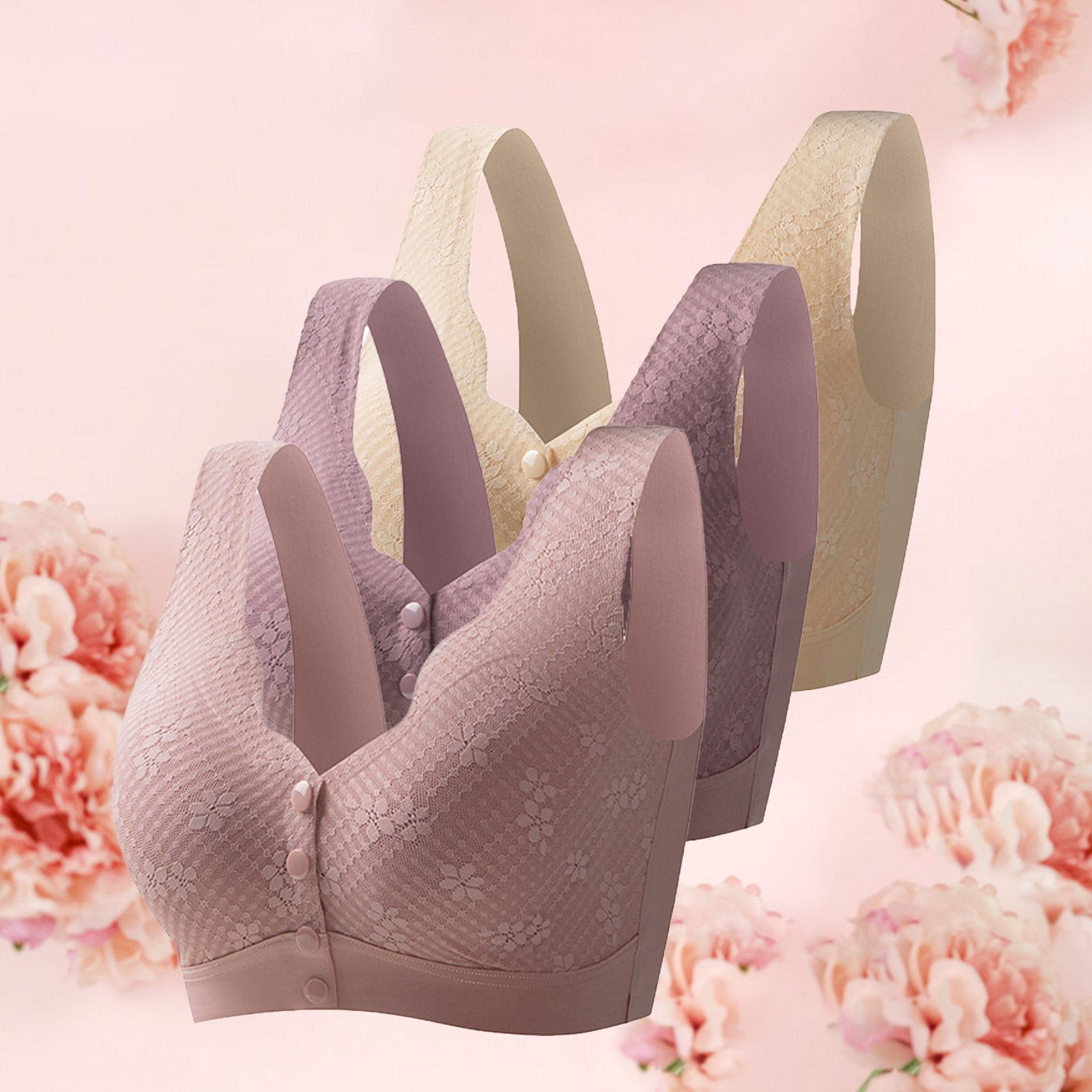 ZHENHONG Thin Breathable Underwear for Women with Small Chest and Flat ...