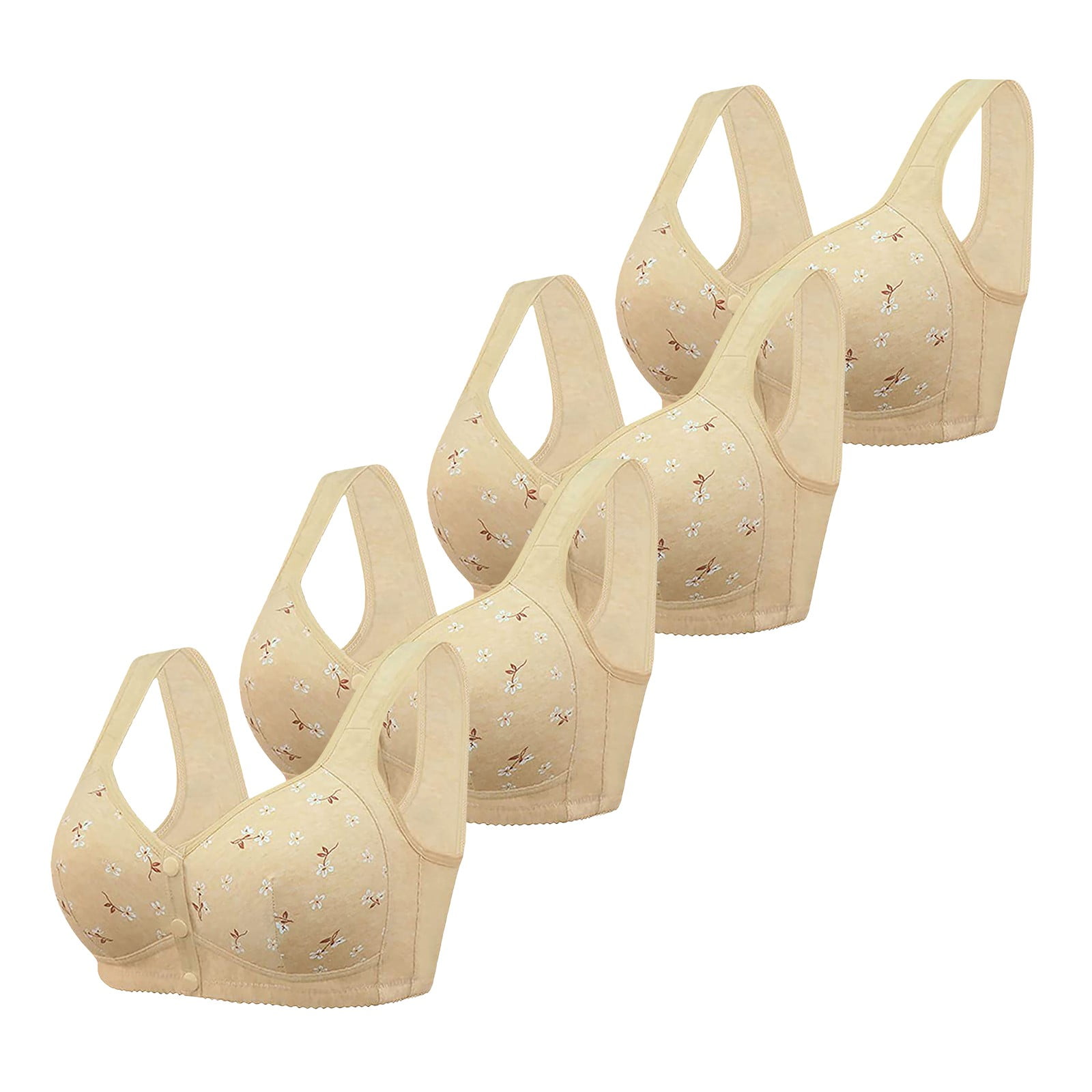 ZHENHONG Women's Non Ring Non Marking Back Lifting Breasts Gathered ...