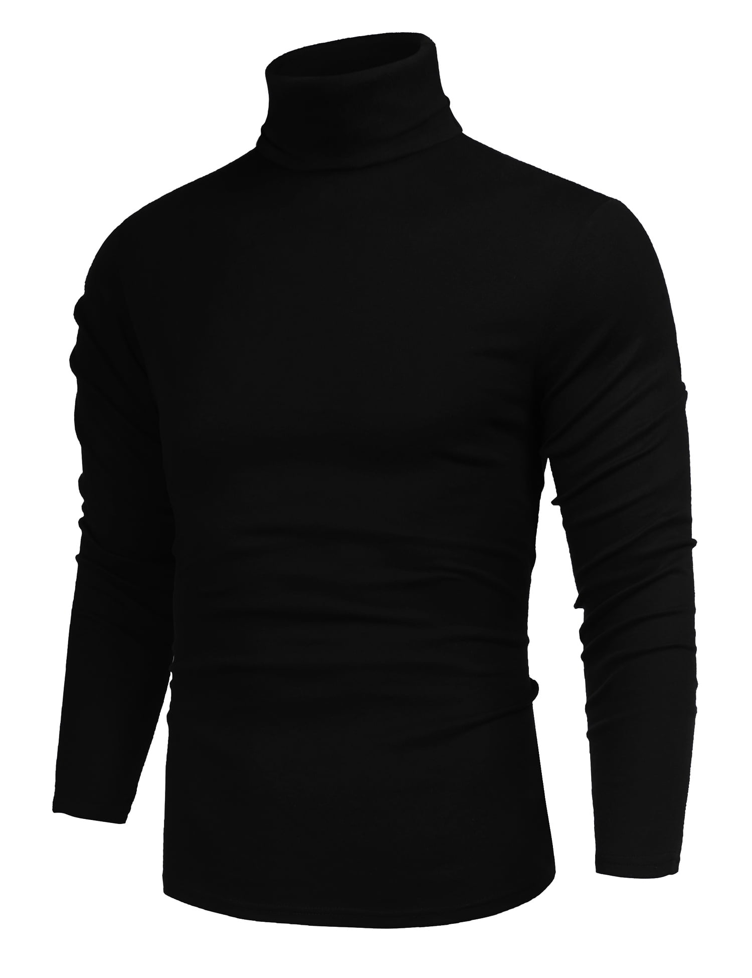 ZHENWEI Men's Casual Slim Fit Basic Tops Knitted Thermal Turtleneck ...