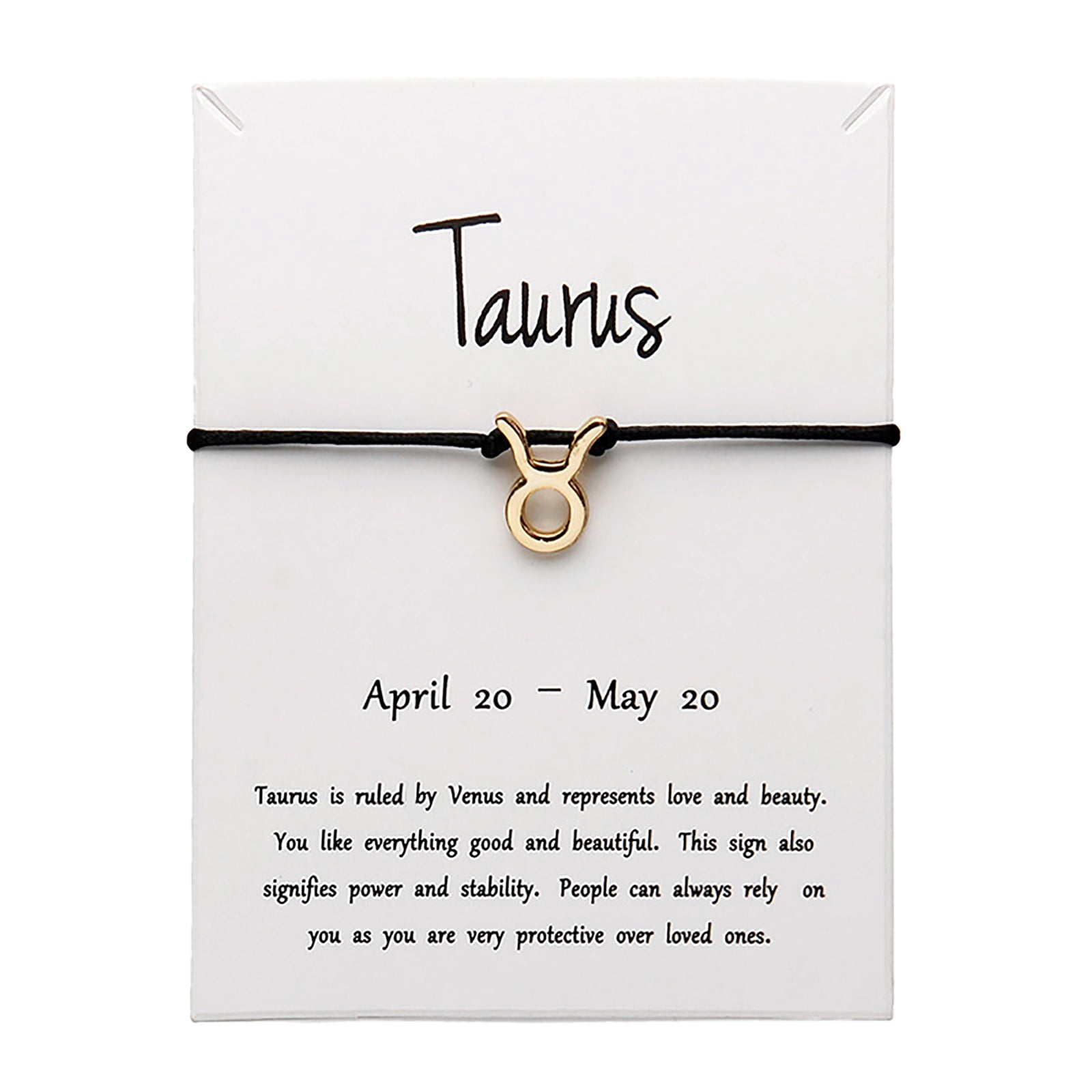 ZHENYANGli 12 Twelve Constellations Bracelet Constellation Card ...
