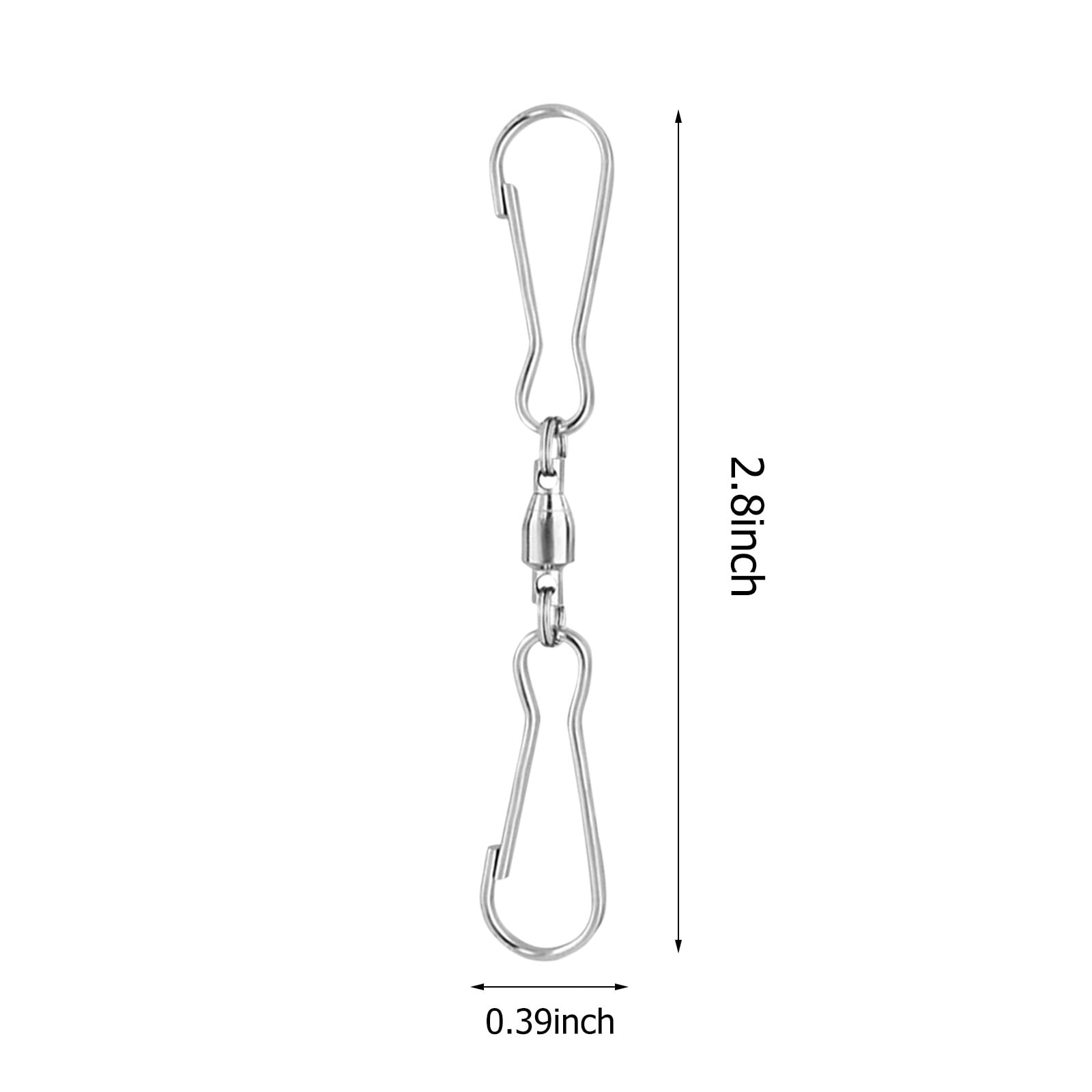 ZHENYANGli 20 Rotating Double Clip Hooks, Rotating Hooks, Bird Feeders ...