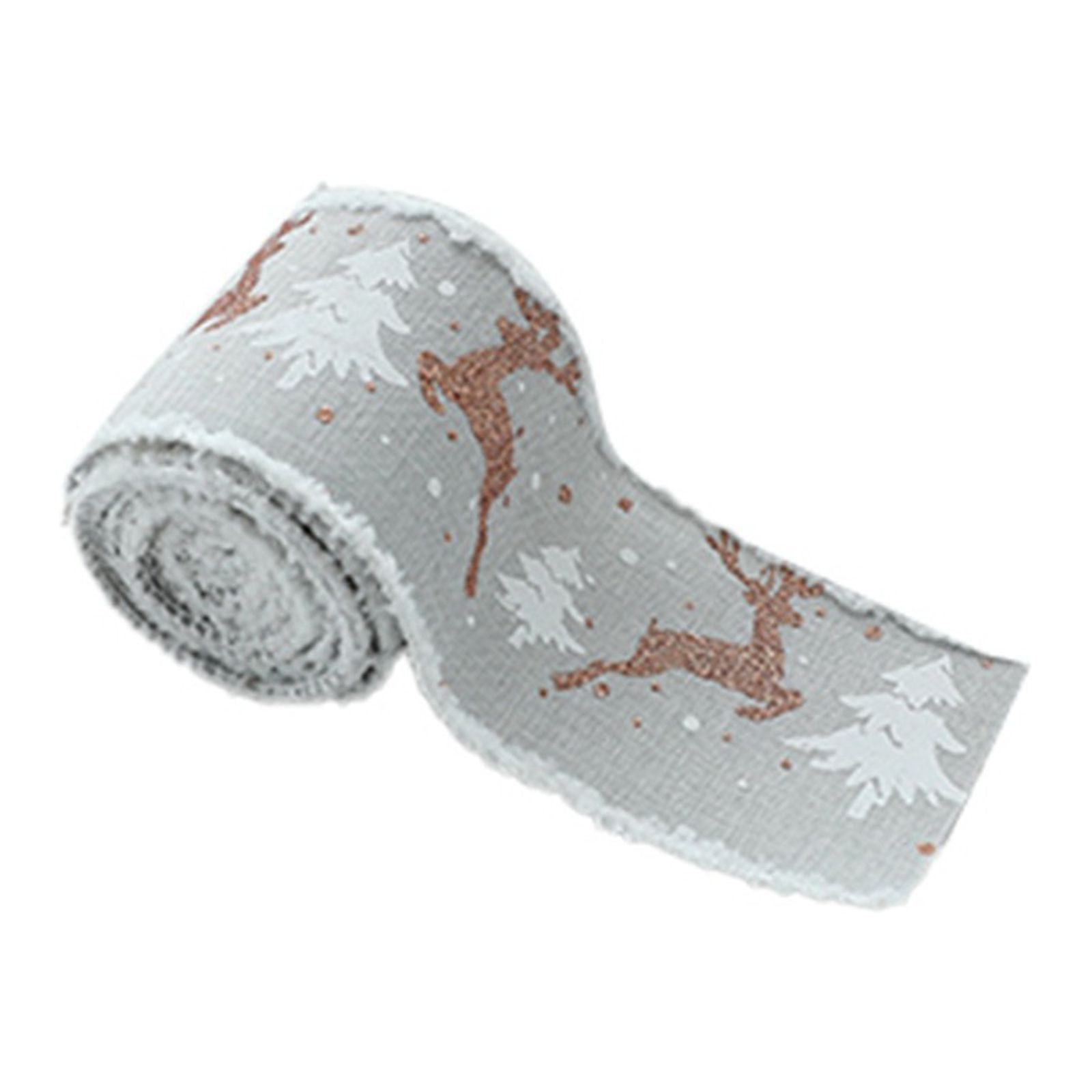 ZHENYANGli Christmas White Velvet Edge Webbing Gift Box Wrapping Ribbon ...