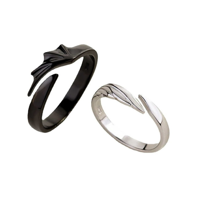 ZHENYANGli Couple Matching Rings for Man Woman Custom Adjustable Sun ...